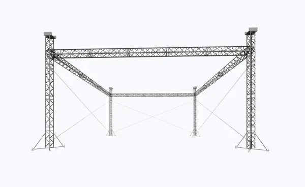 Armazón metálico de techo plano 丨 Estructuras de refugio