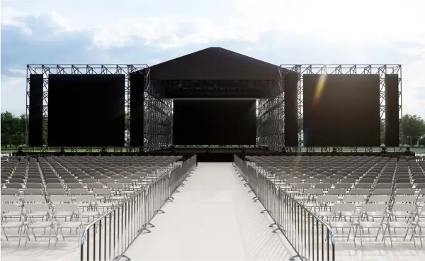 Medium Saddle Roof Metal Truss | Shelter Structures