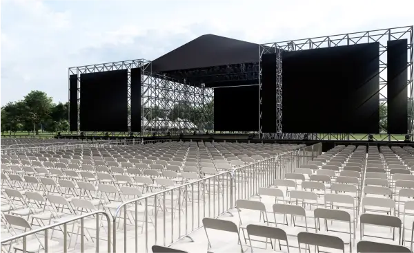 Medium Saddle Roof Metal Truss | Shelter Structures