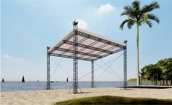 Slop Roof Metal Truss丨Shelter Structures