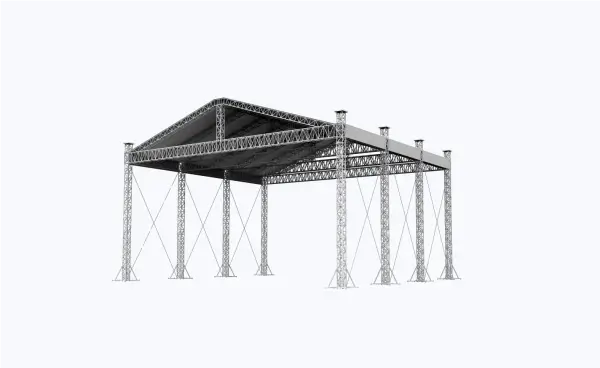 Large Saddle Roof Metal Truss丨Shelter Structures