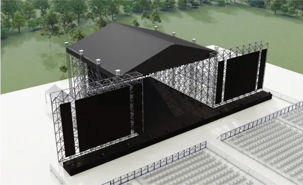 Techo de dos aguas con armazón metálico pequeño | Estructuras de refugio