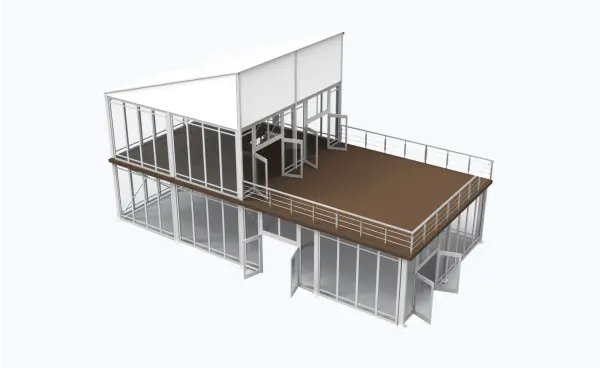 Two Story Tent Deck Structure丨Shelter Structures