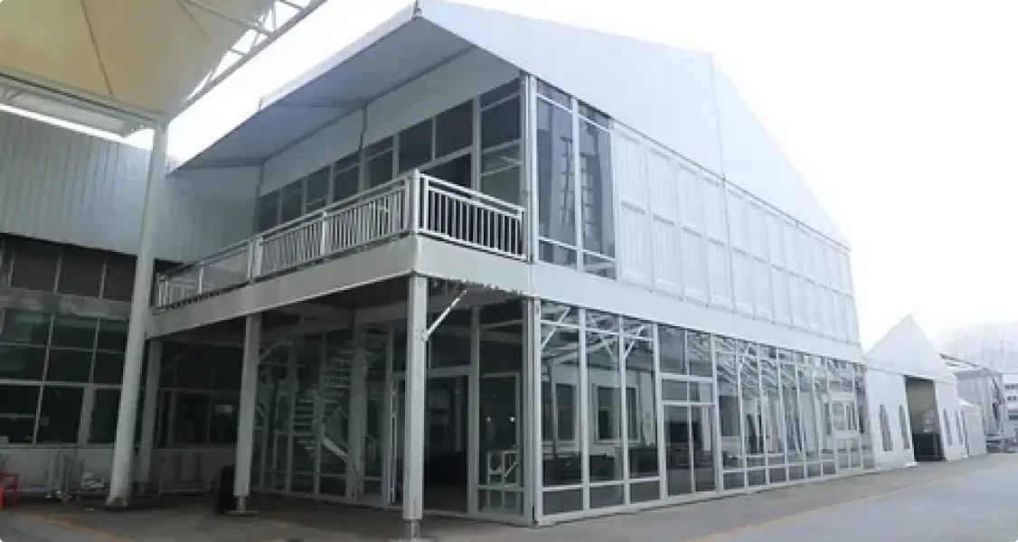 Two Story Tent for Outdoor Show | Shelter Structures