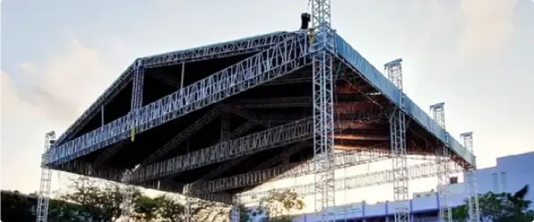 Metal Truss for Temporary and Semi-permanent Building | Shelter Structures