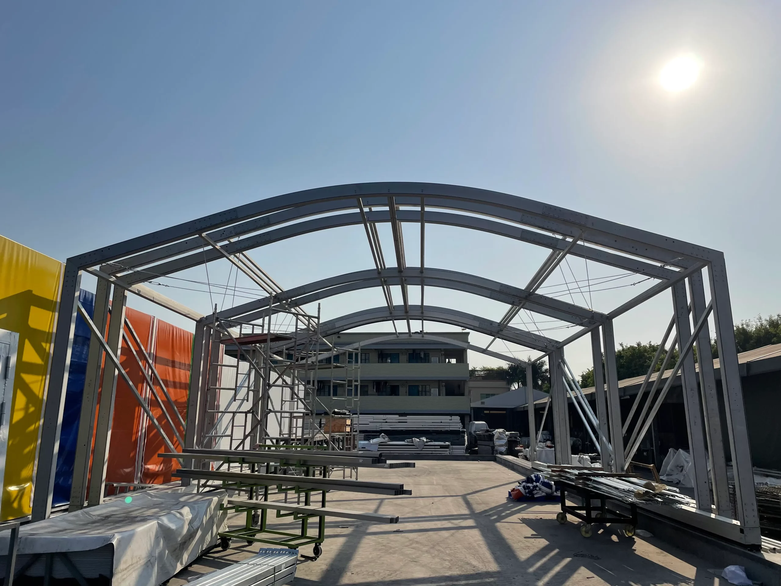 Retractable Tent Archives - Custom Structures & Buildings, Commercial ...