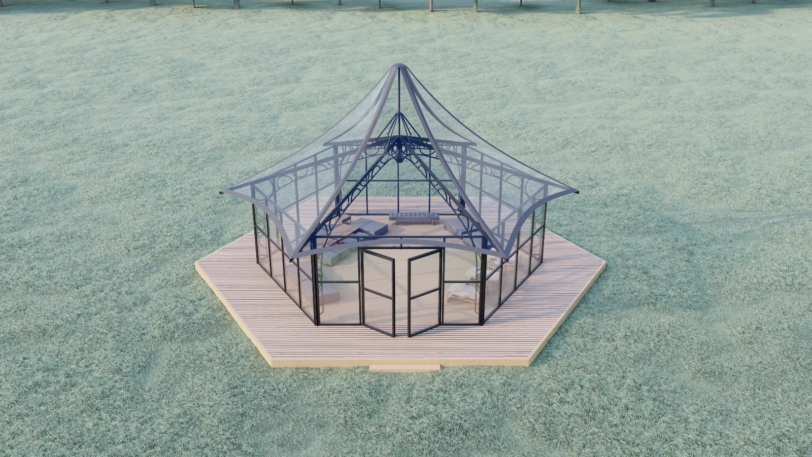 Enjoy the Classical Style of the Pavilion Canopy Tent