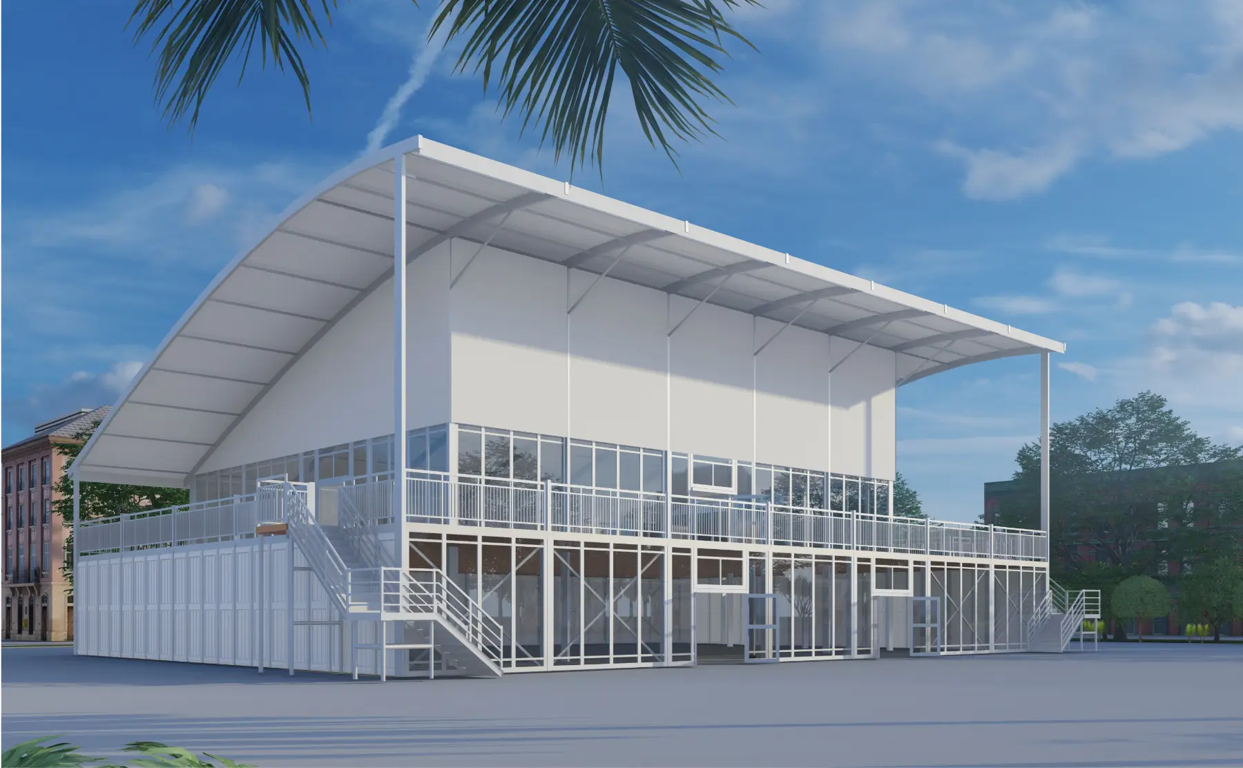 Unique and Practical Two Story Half Dome Tent