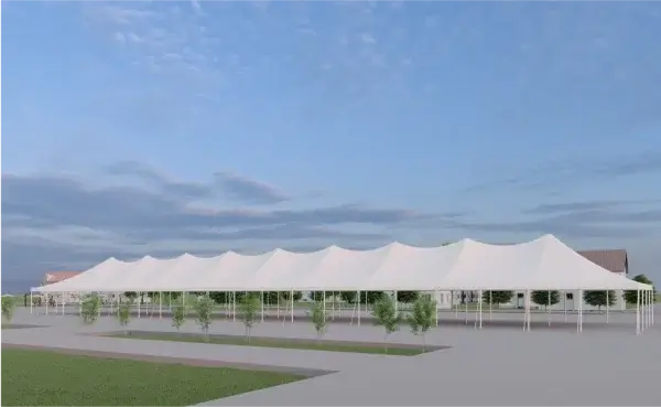 40x200 Aluminum Alloy Pole Tent | Shelter Structures