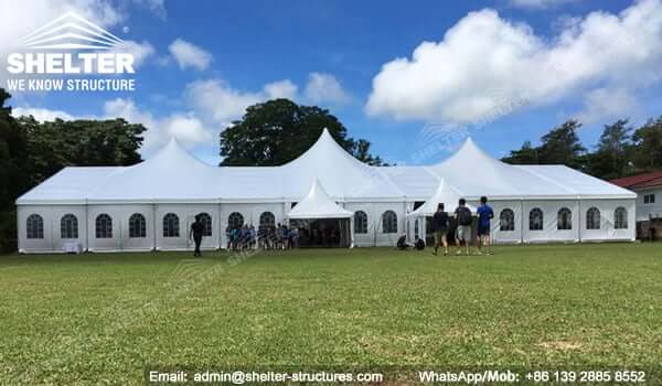 Filipino Outdoor Wedding with Clear Span Tents | Shelter Structures